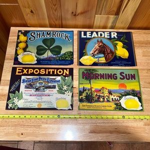 American Vintage | Kitchen | 4 Old Original Wood Shipping Crate Sunkist ...